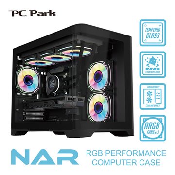 PC Park NAR ARGB海景房電競機殼/黑 (福利品出清)｜順發線上購物