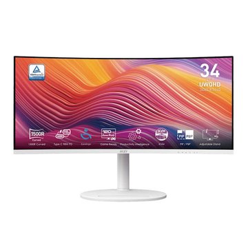 (客訂品)MSI 微星 34" Modern MD342CQP 2K/120Hz 21:9可調高低曲面(1500R/KVM/HDMI*2.DP ...