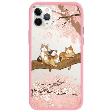 DEVILCASE 惡魔鋁合金 iPhone 11 Pro日式系列 貓咪櫻花樹-初戀粉｜順發線上購物
