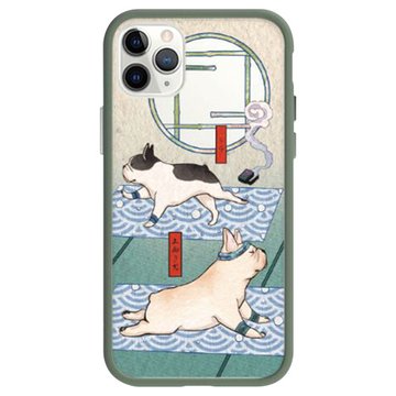 DEVILCASE 惡魔鋁合金 iPhone 11 Pro日式系列 浮世法鬥瑜珈-深綠｜順發線上購物