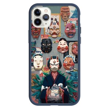 DEVILCASE 惡魔鋁合金 iPhone 11 Pro Max日式系列 能面之森-深藍｜順發線上購物