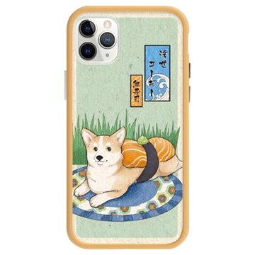 DEVILCASE 惡魔鋁合金 iPhone 11 Pro Max日式系列 浮世柯基鮭壽司-柴犬褐｜順發線上購物