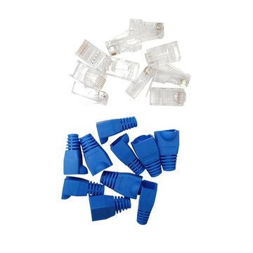 I-WIZ 彰唯 Cat.6 水晶頭10入+護套10入｜順發線上購物